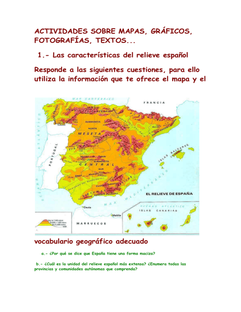 actividades sobre mapas