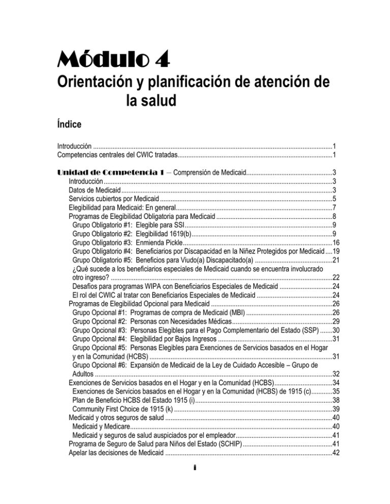 Servicios Cubiertos por Medicaid