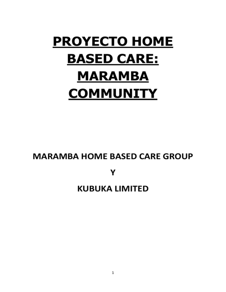 proyecto home based care: maramba community