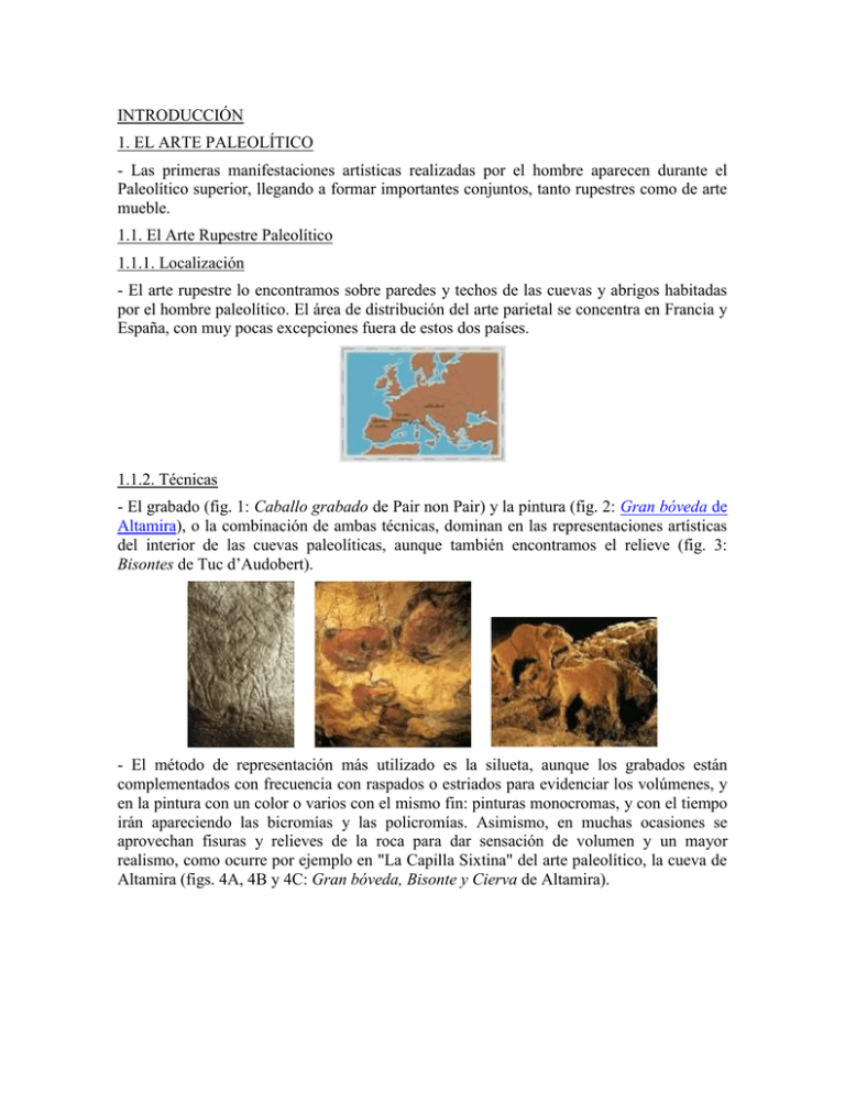 INTRODUCCIÓN 1. EL ARTE PALEOLÍTICO