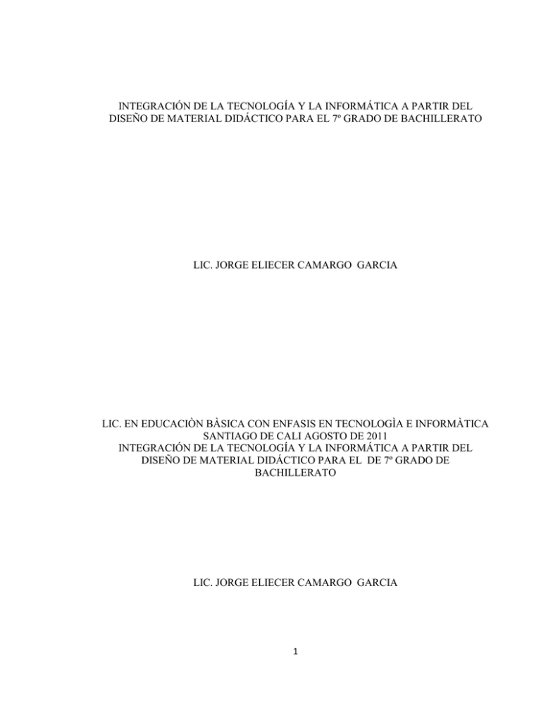 DISEÑO Y ELABORACIÓN DE MATERIAL DIDÁCTICO