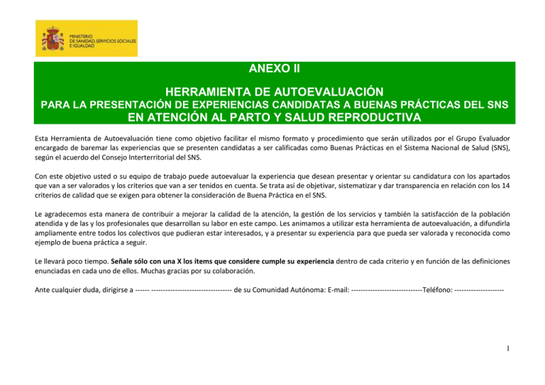 herramienta de autoevaluación