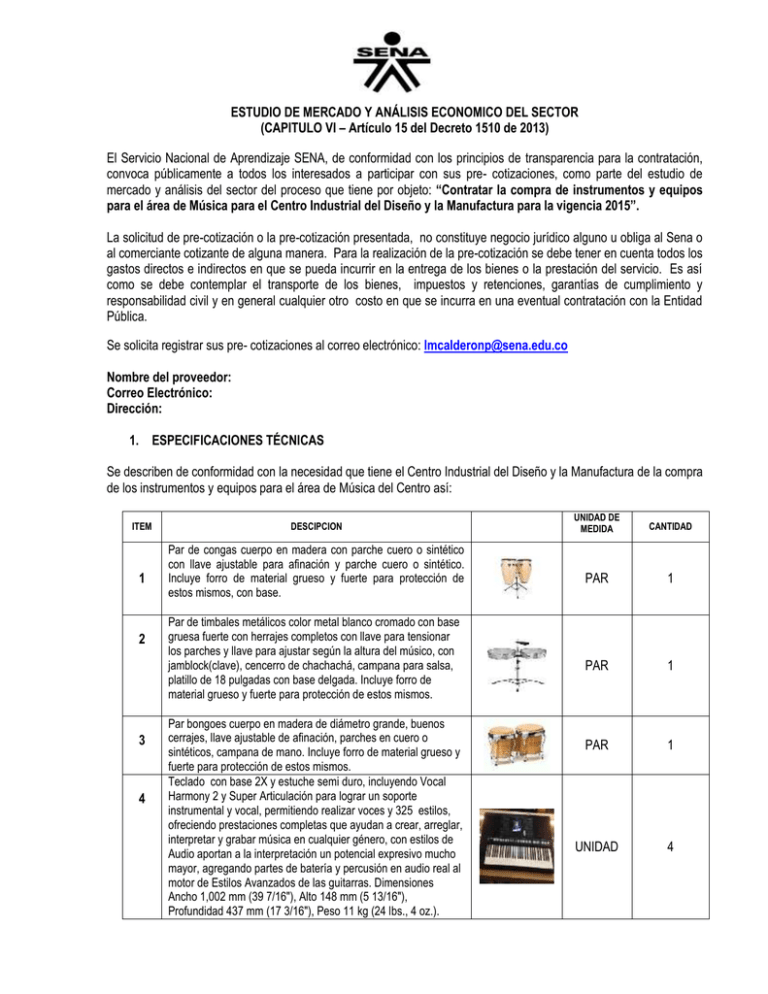 ESTUDIO DE MERCADO Y ANÁLISIS ECONOMICO DEL SECTOR