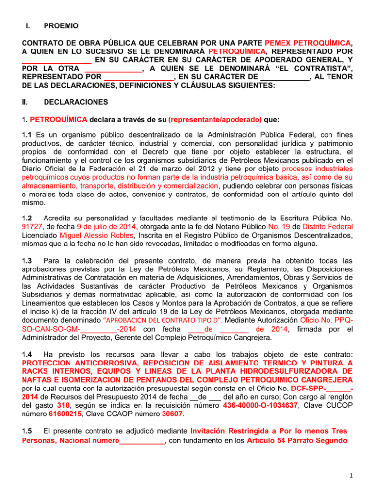 MODELO DE CONTRATO HIDROS