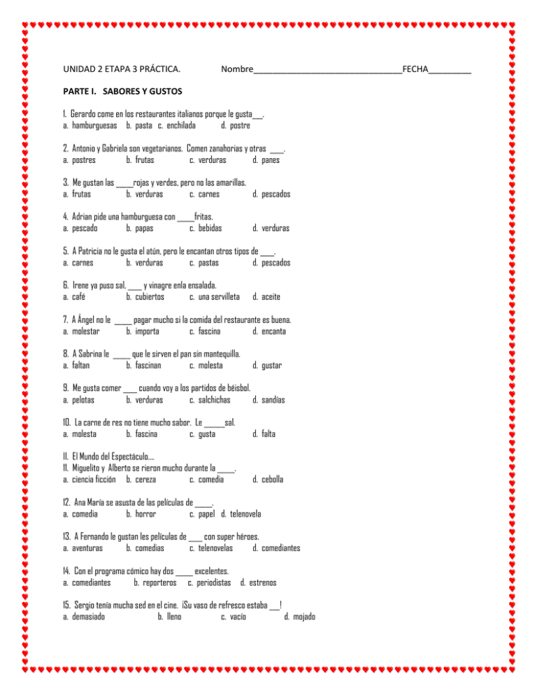 UNIDAD 2 ETAPA 3 PRÁCTICA