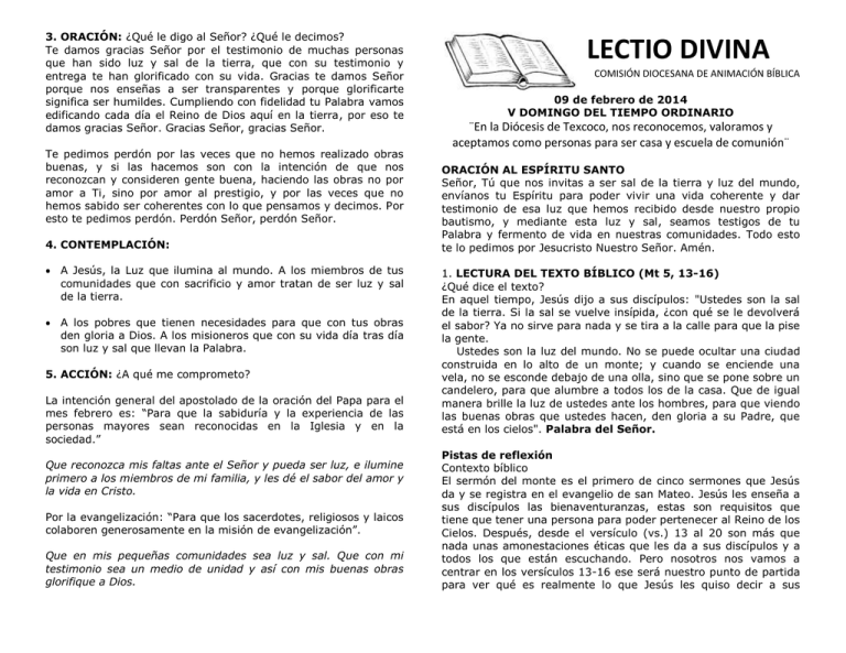 LECTIO DIVINA lectio-divina