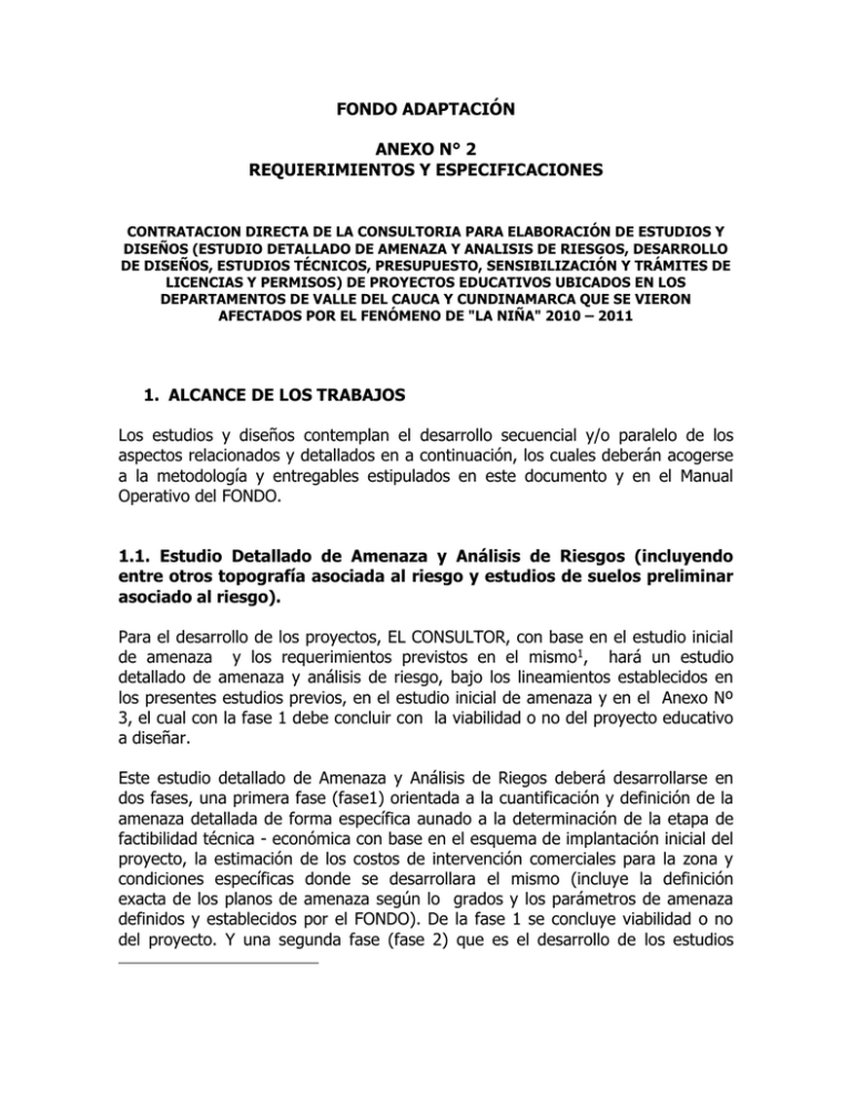 Anexo 2 Requerimientos Y Especificaciones VALLE Anexo 2 Requerimientos Y Especificaciones VALLE