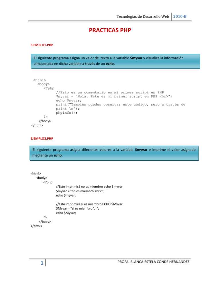 Practicas Php