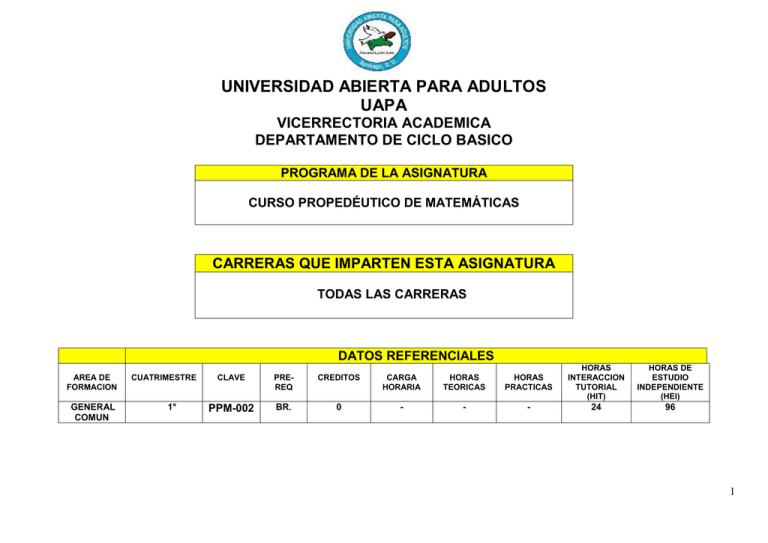 ppm-002 curso proped.. - Universidad Abierta Para Adultos