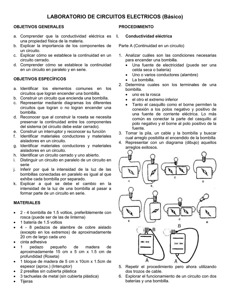 LABORATORIO DE CIRCUITOS ELECTRICOS (Básico)