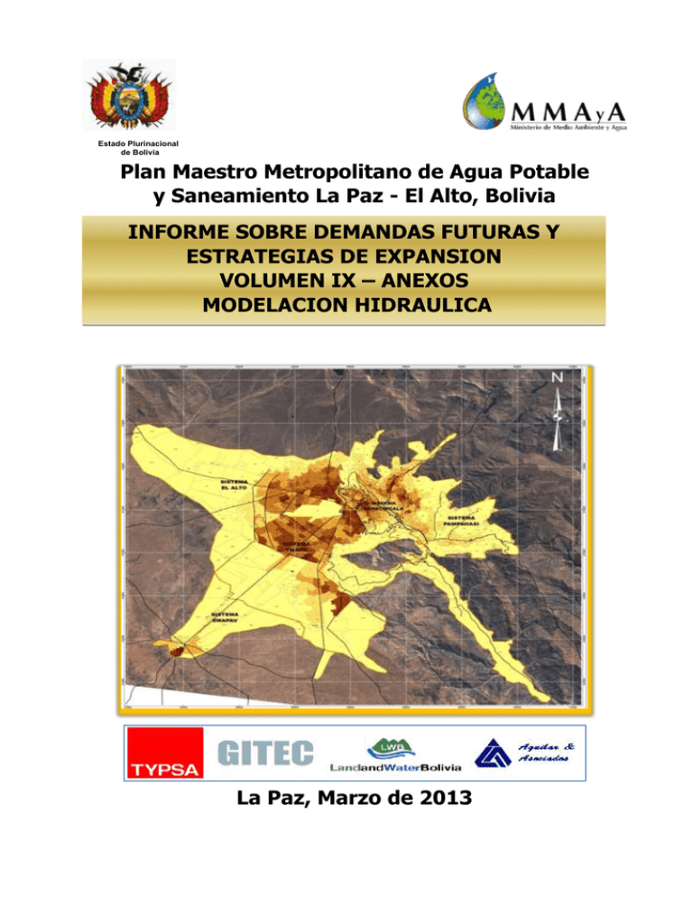 MODELACION HIDRAULICA REDES DE LA PAZ EL ALTO