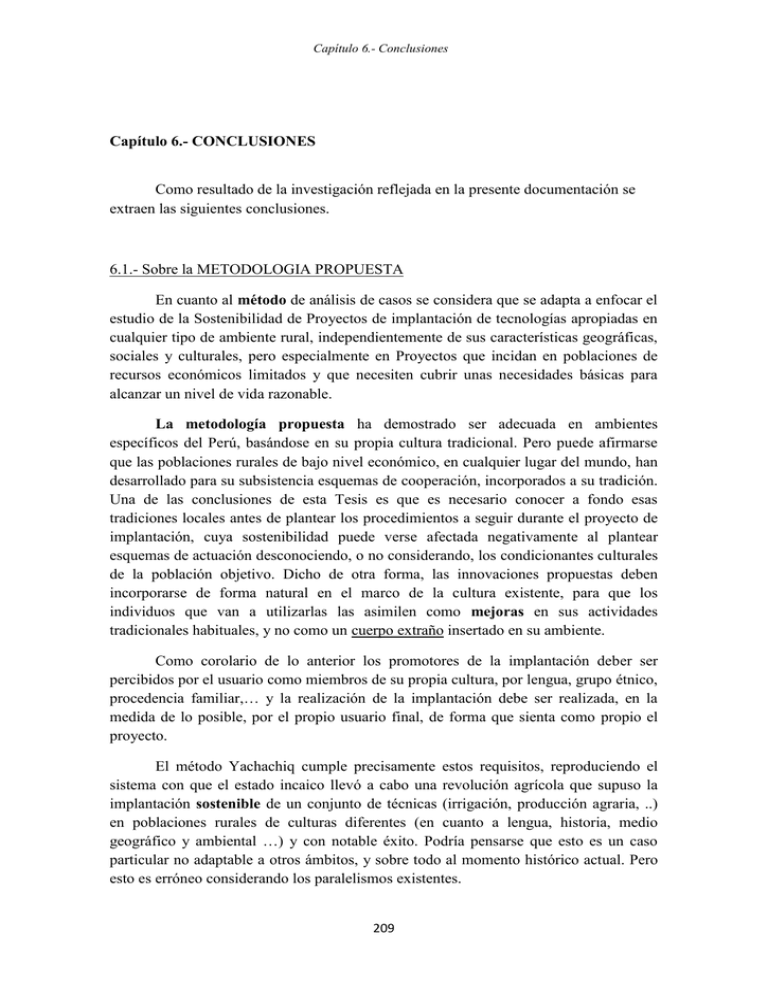 Capítulo 6.- Conclusiones Capítulo 6.