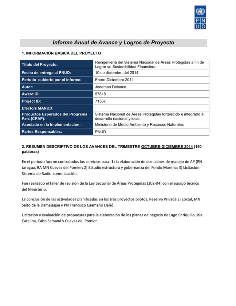 1. información básica del proyecto