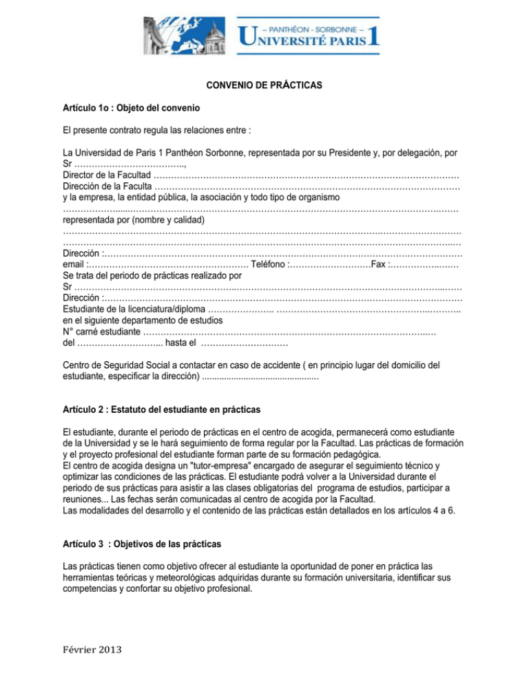 CONVENIO DE PRÁCTICAS
