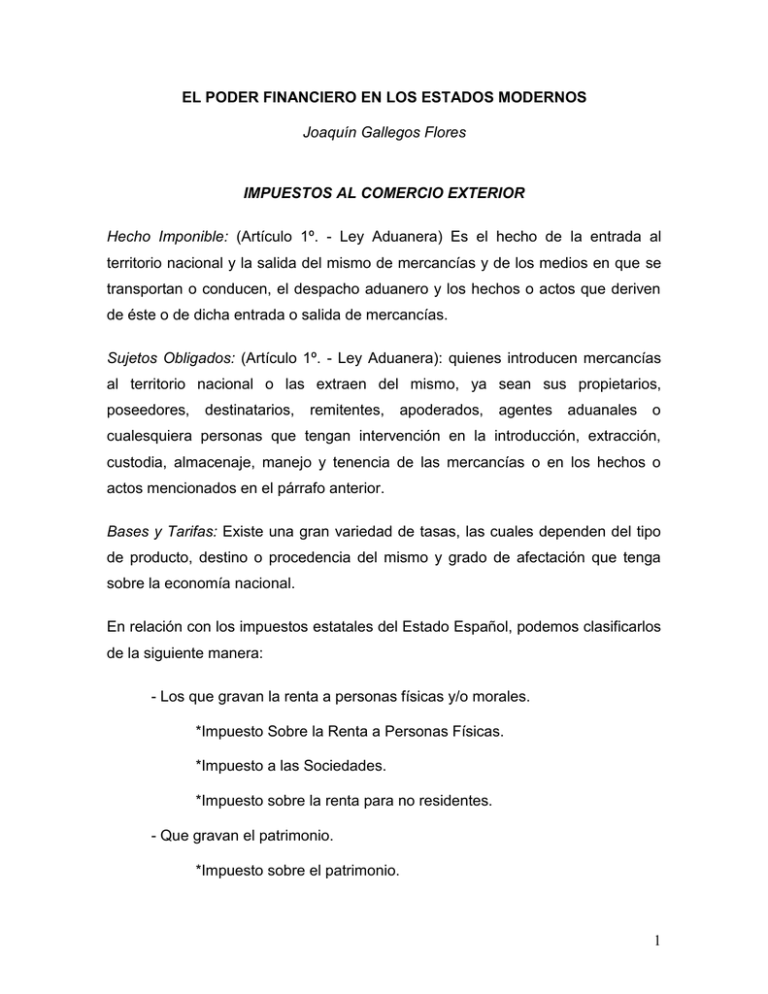 EL PODER TRIBUTARIO EN EL ESTADO MEXICANO