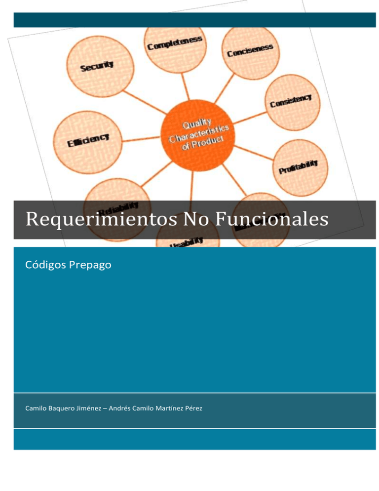 Requerimientos No Funcionales