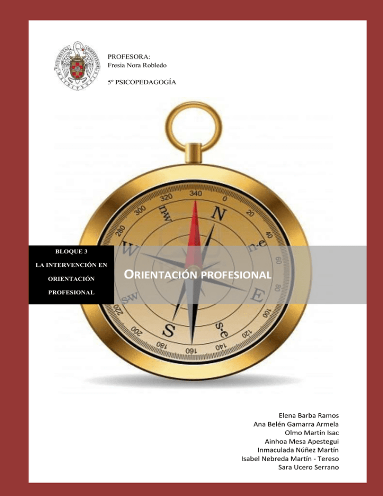 Orientación Profesional - grupo4orientacionpersonal