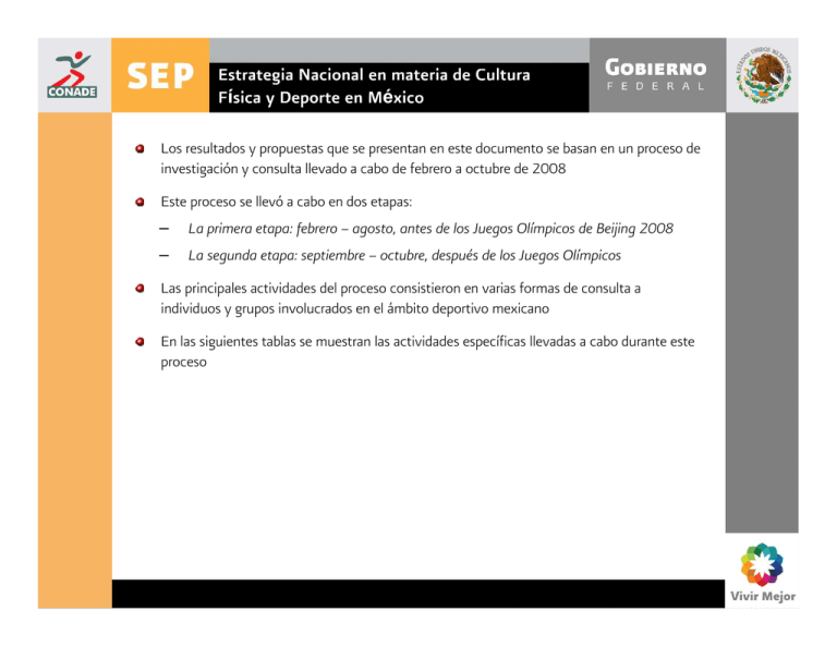 Estrategia Nacional en Materia de Cultura F sica y Deporte en M xico