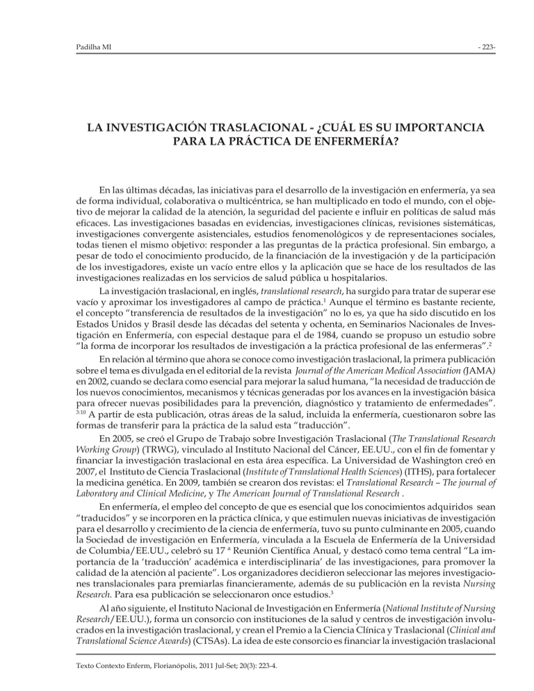 Qu Es La Investigaci N Traslacional Qu Es La Investigaci N Traslacional