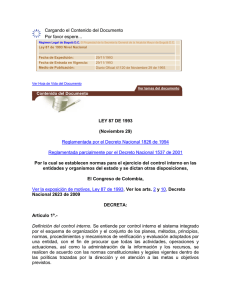 LEY 87 DE 1993