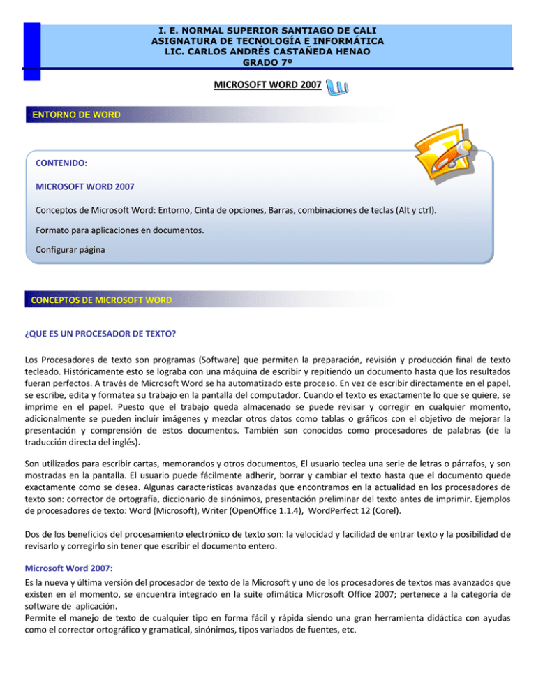 01 introducción al procesador de texto word