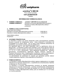 unipharm unicil 6.3.3 Polvo para uso parenteral