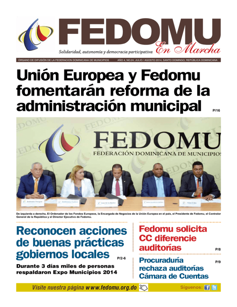 FEDOMU en Marcha Julio-Agosto 2014