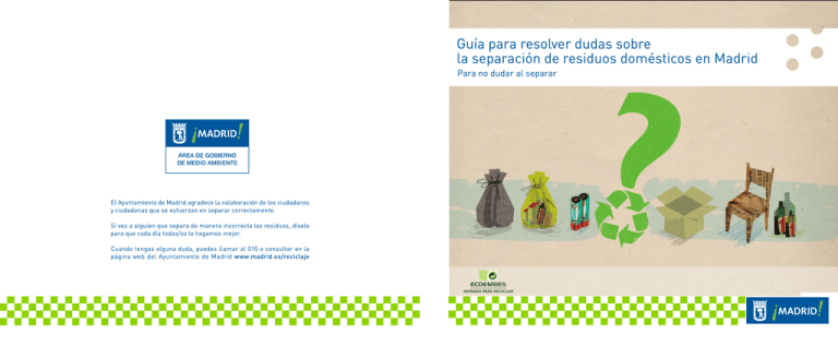 Guía Para Separar Residuos