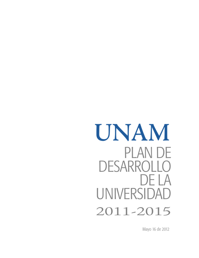 UNAM PLAN DE DESARROLLO