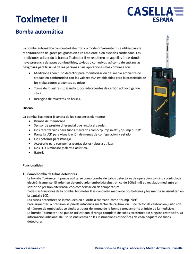 Catálogo Toximeter II