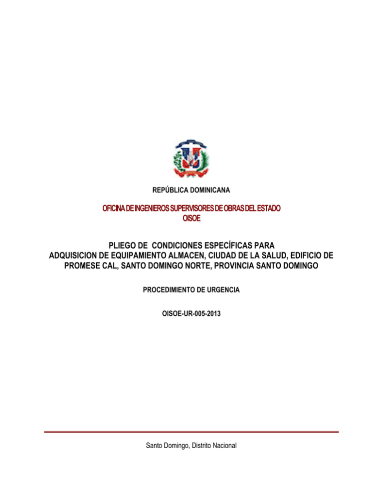 OFICINA DE INGENIEROS SUPERVISORES DE OBRAS DEL ESTADO OISOE