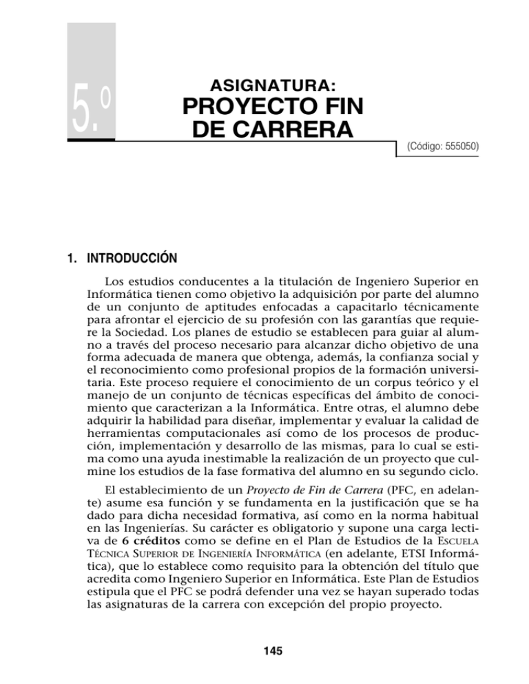 5. o PROYECTO FIN DE CARRERA