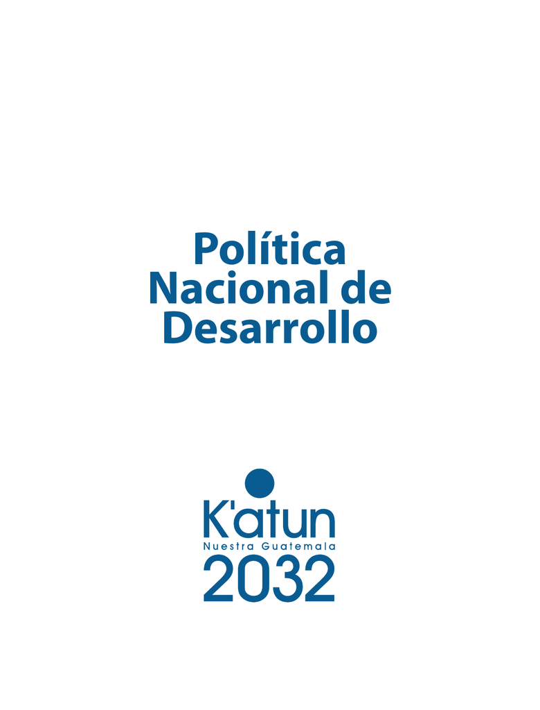 Política Nacional de Desarrollo