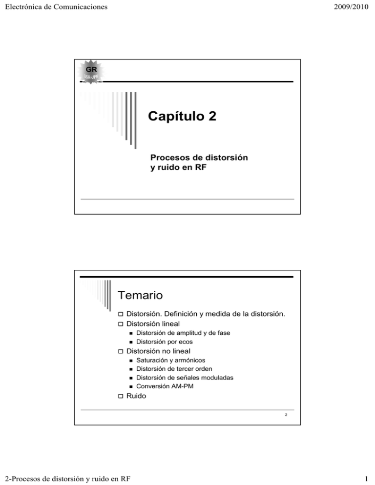Procesos de distorsi n y ruido en RF