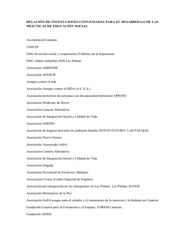 Centros Pr cticum Educaci n Social