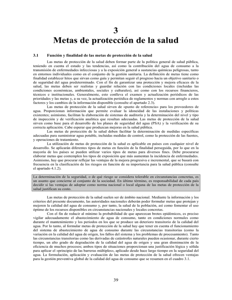3. Metas de protección de la salud pdf, 92kb