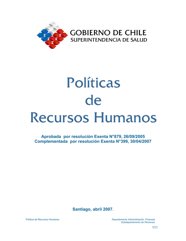 Ir a Política de Recursos Humanos