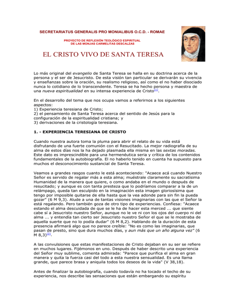 El Cristo Vivo de Santa Teresa