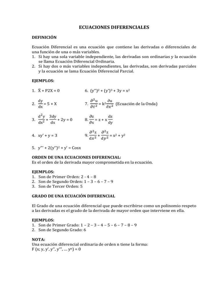 Ecuaciones Diferenciales ecuaciones-diferenciales