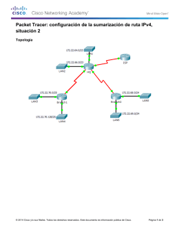 Packet Tracer: Configuración de rutas resumidas manuales EIGRP para IPv4 e IPv6 (instrucciones)