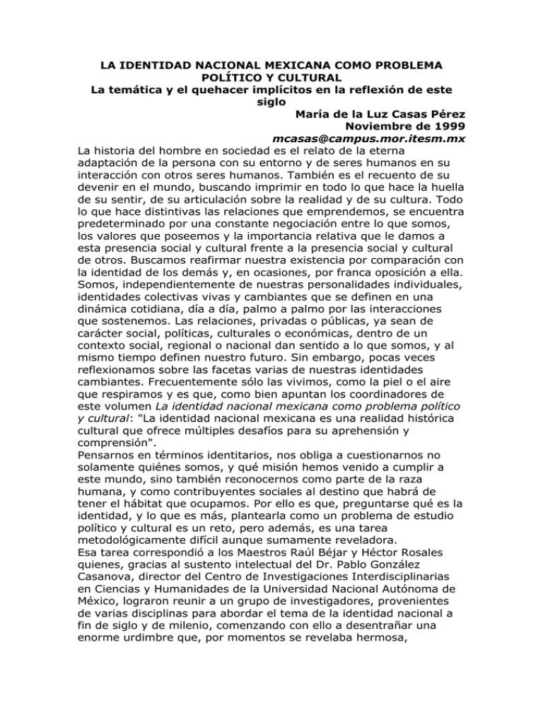 LA IDENTIDAD NACIONAL MEXICANA COMO PROBLEMA POLITICO Y CULT.pdf