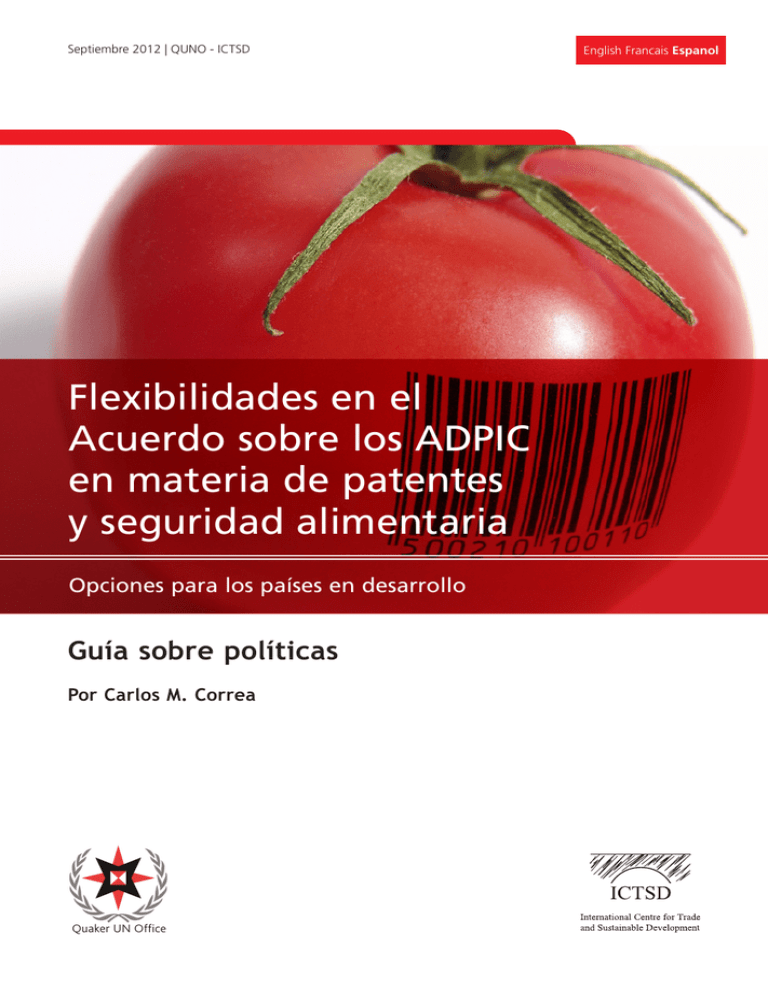 flexibilidades en el acuerdo sobre los adpic en materia de patentes y ...
