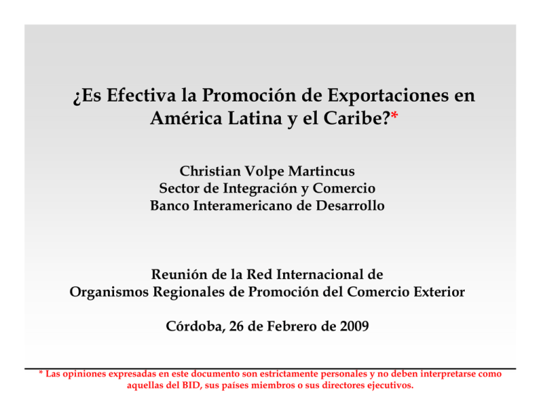 Presentación Christian Volpe