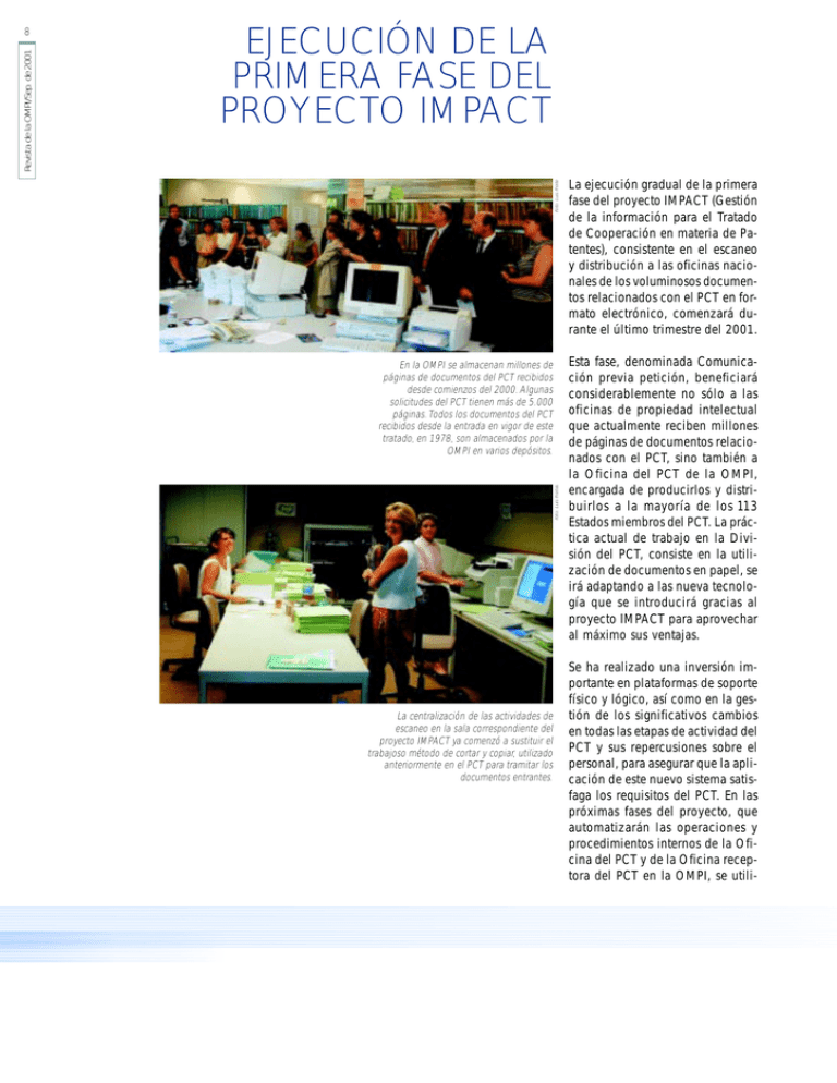 Ejecución de la primera fase del proyecto IMPACT