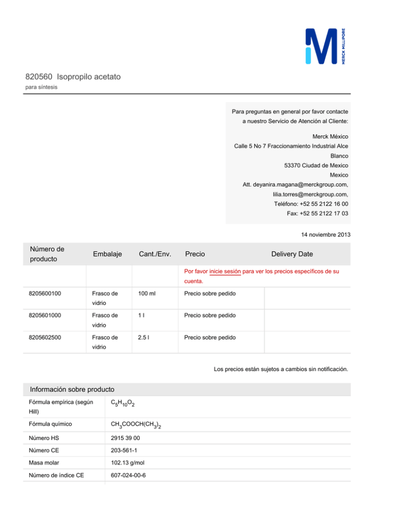 Acetato De Izopropilo Acetato De Izopropilo