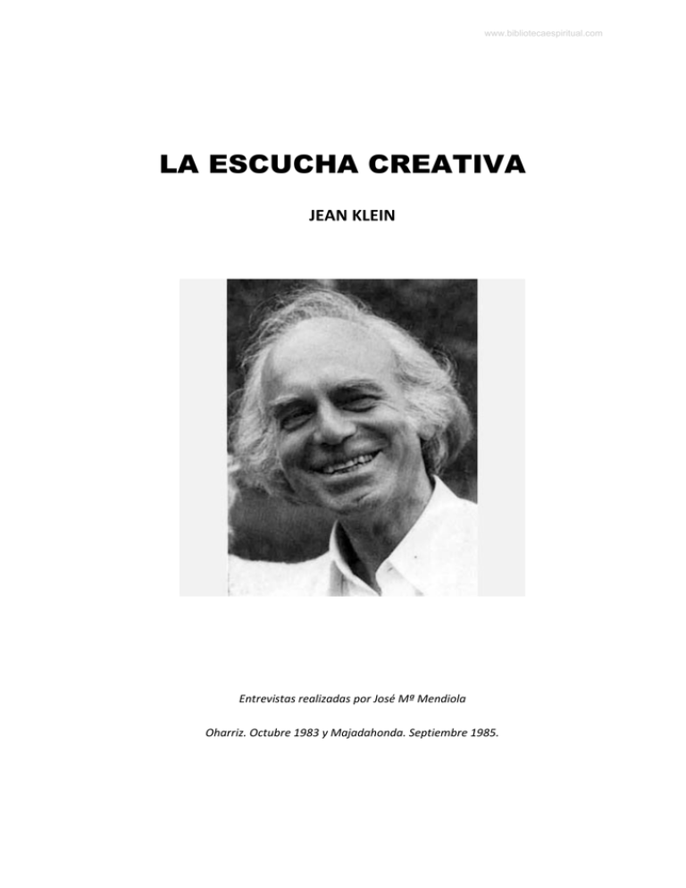 La escucha creativa