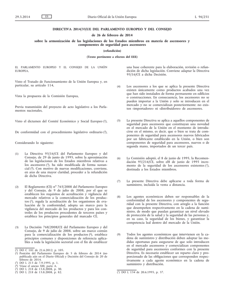 Directiva 2014/33/UE