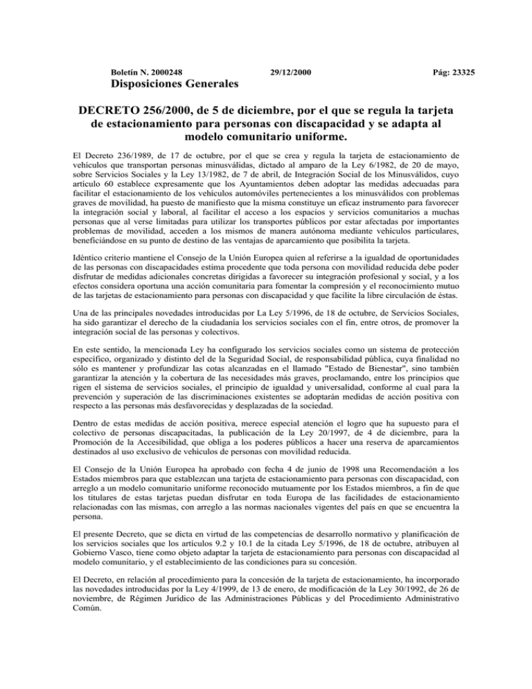 Disposiciones Generales