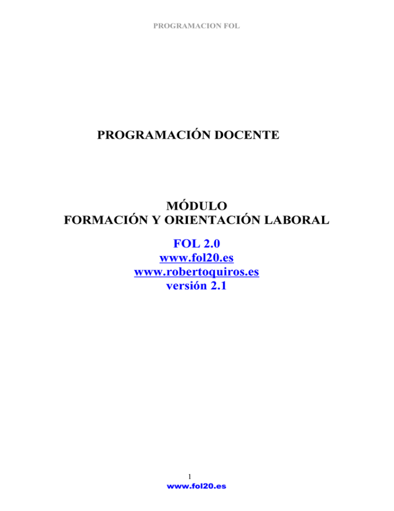 Formacion y orientaci n laboral.