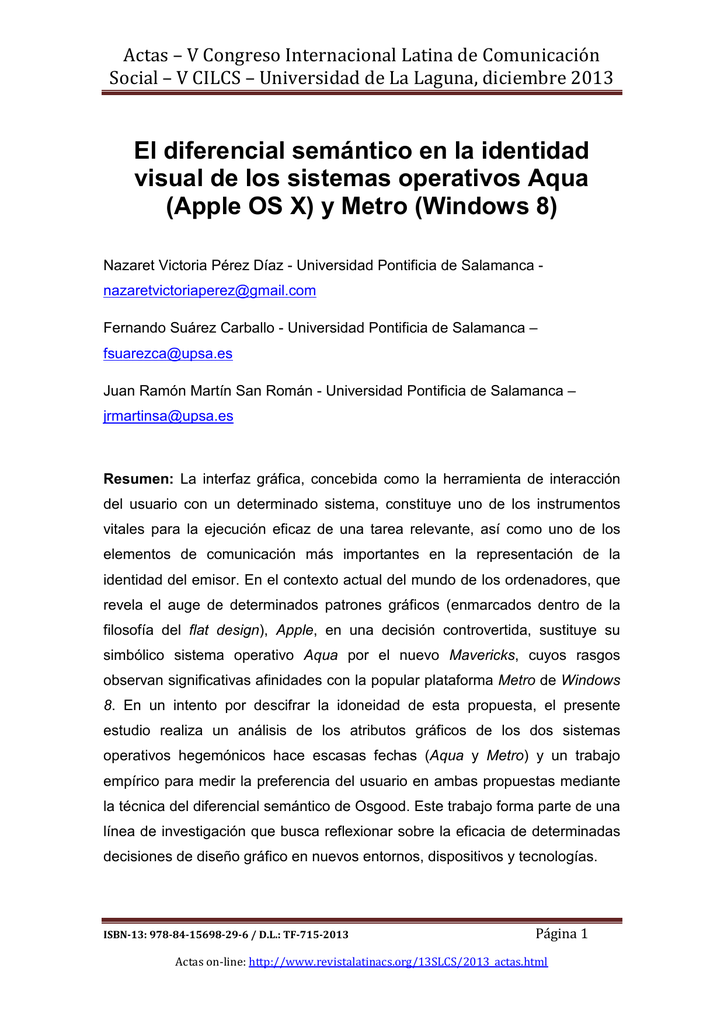 El Diferencial Sem Ntico En La Identidad Visual De Los Sistemas Operativos Aqua Apple Os X Y 